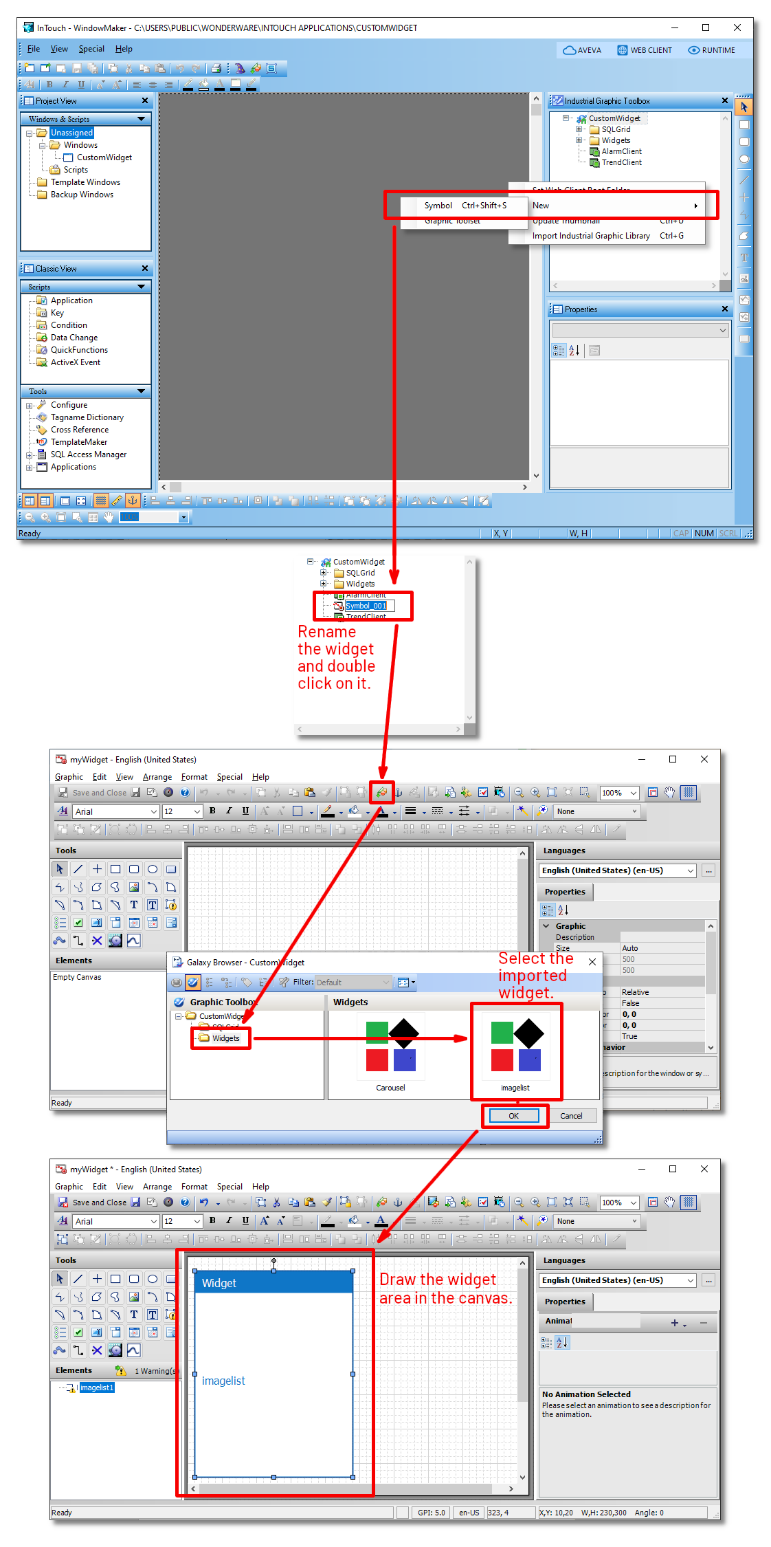 How To Create HTML 5 Widgets In AVEVA Edge And Use It In InTouch HMI